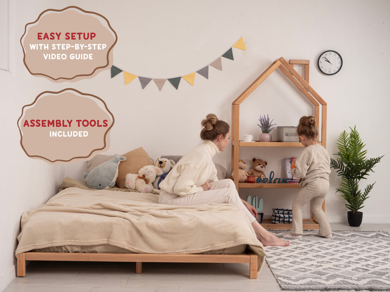 Zen Low Profile Bed with Legs & Slats – busywood.com