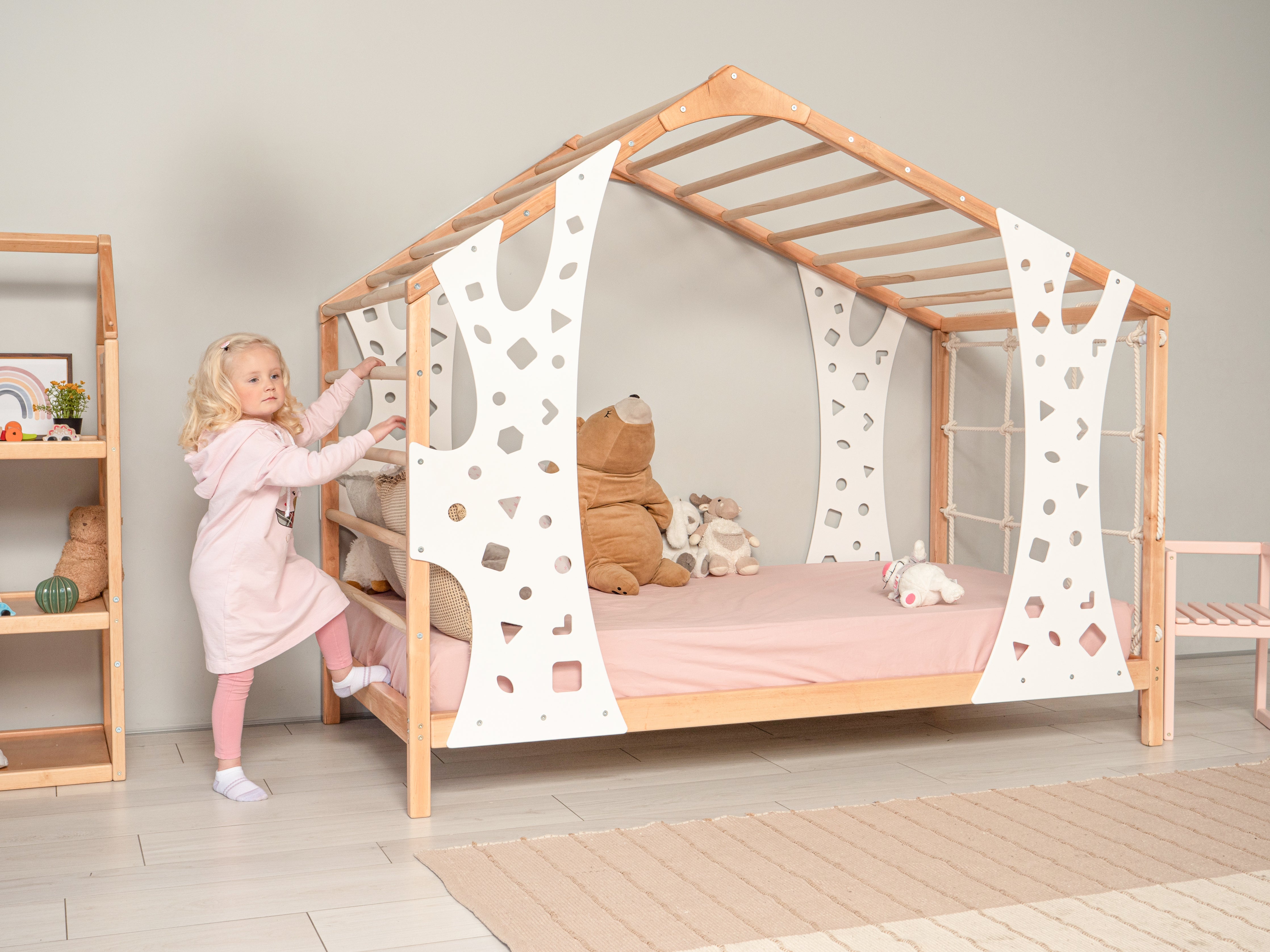 Monkey Bed for Climbing Legs & Slats – busywood.com