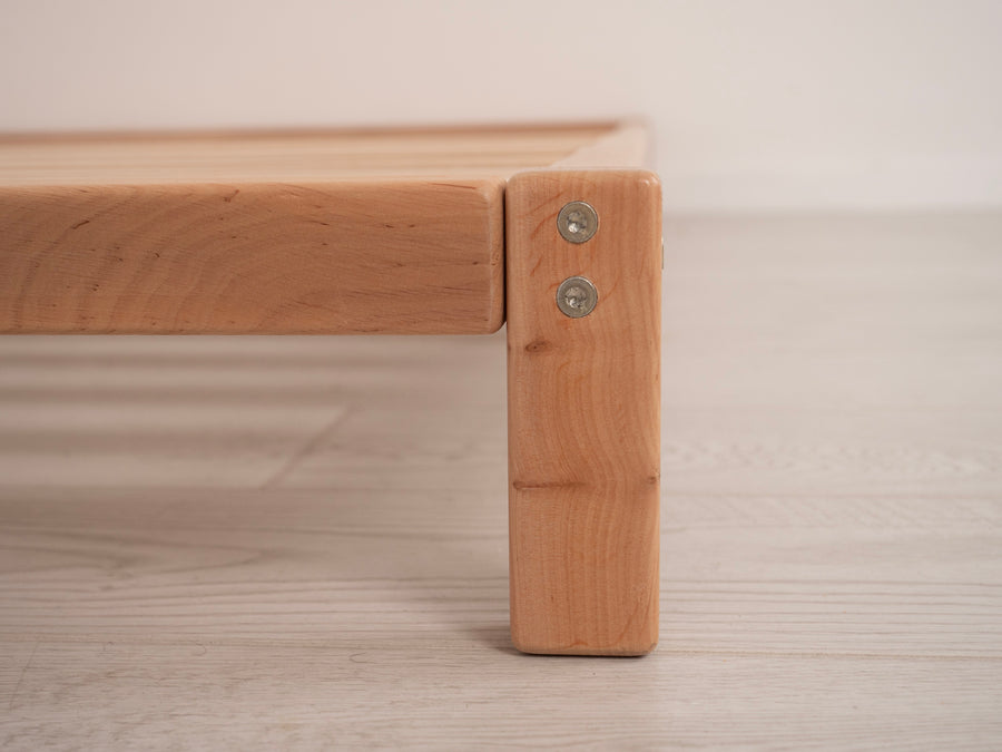 Zen Low Profile Bed with Legs & Slats – busywood.com