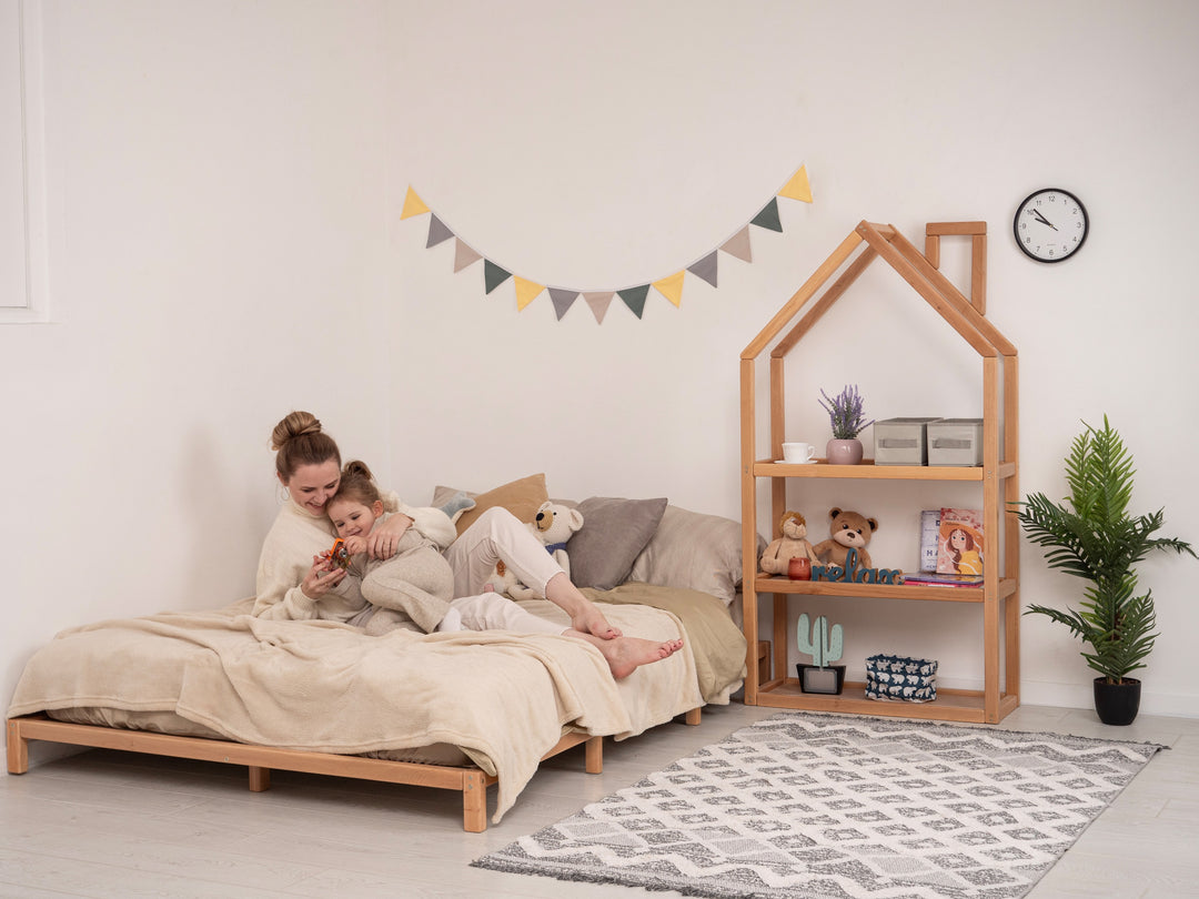 Zen Low Profile Bed with Legs & Slats – busywood.com