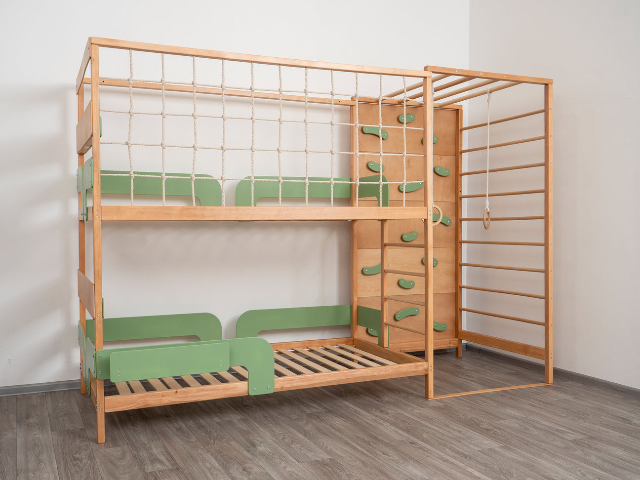 Montessori Jungle Climber Bed - Twin Loft Bed - Toddler Bed – busywood.com