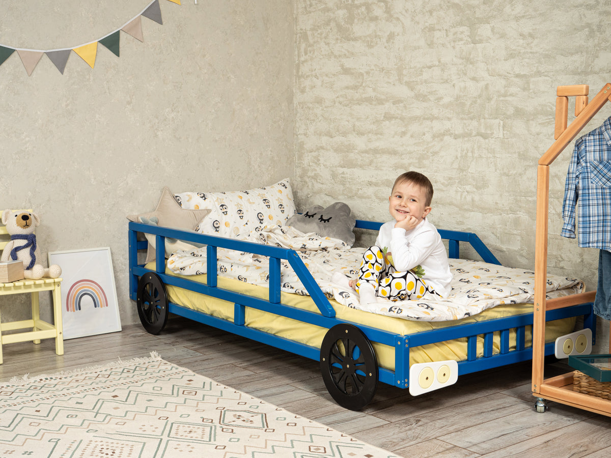 Race Car Bed Unique Bed Frame for Kids Twin size bed frame – busywood.com