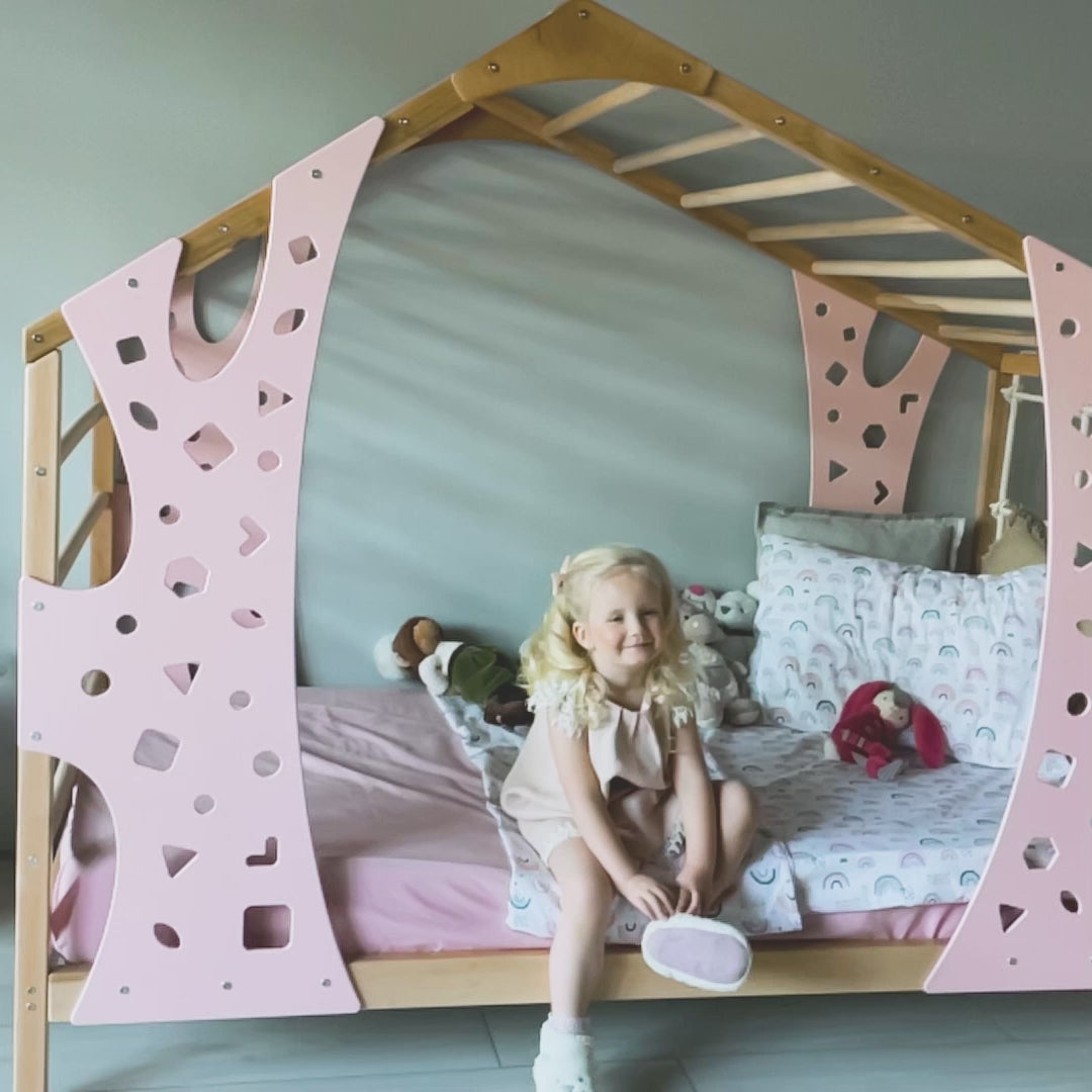 Toddler Monkey Bed for Climbing Legs & Slats – busywood.com